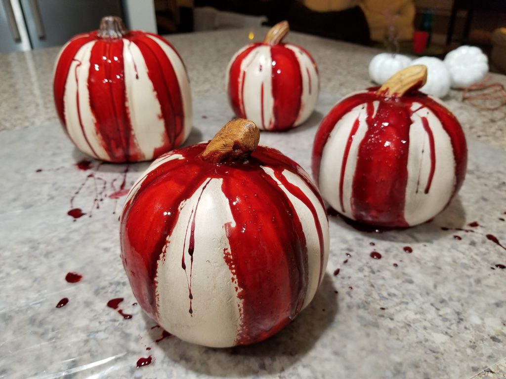 Bloody Painted Pumpkins – Ghoul at Heart