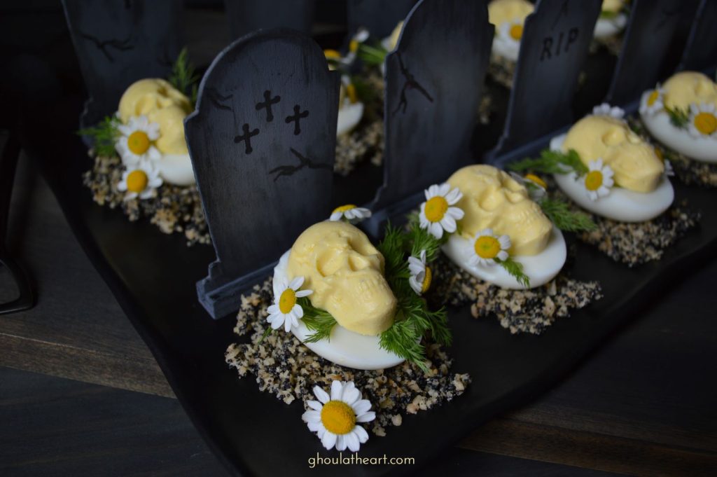 Laid to Rest Deviled Eggs – Ghoul at Heart